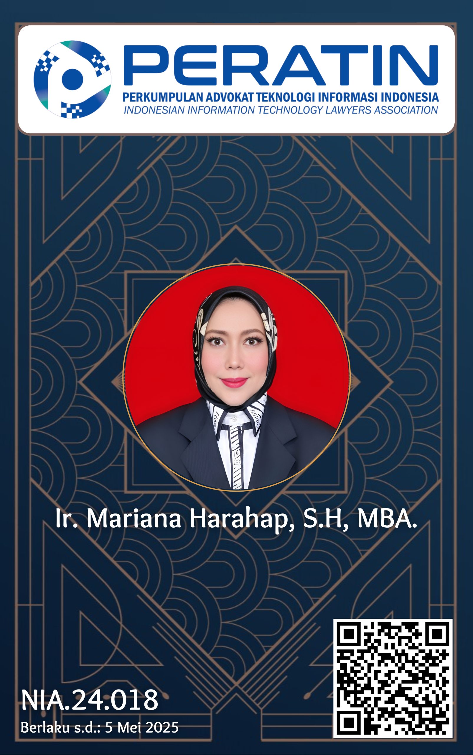 Ir. Mariana Harahap, S.H, MBA. - PERATIN
